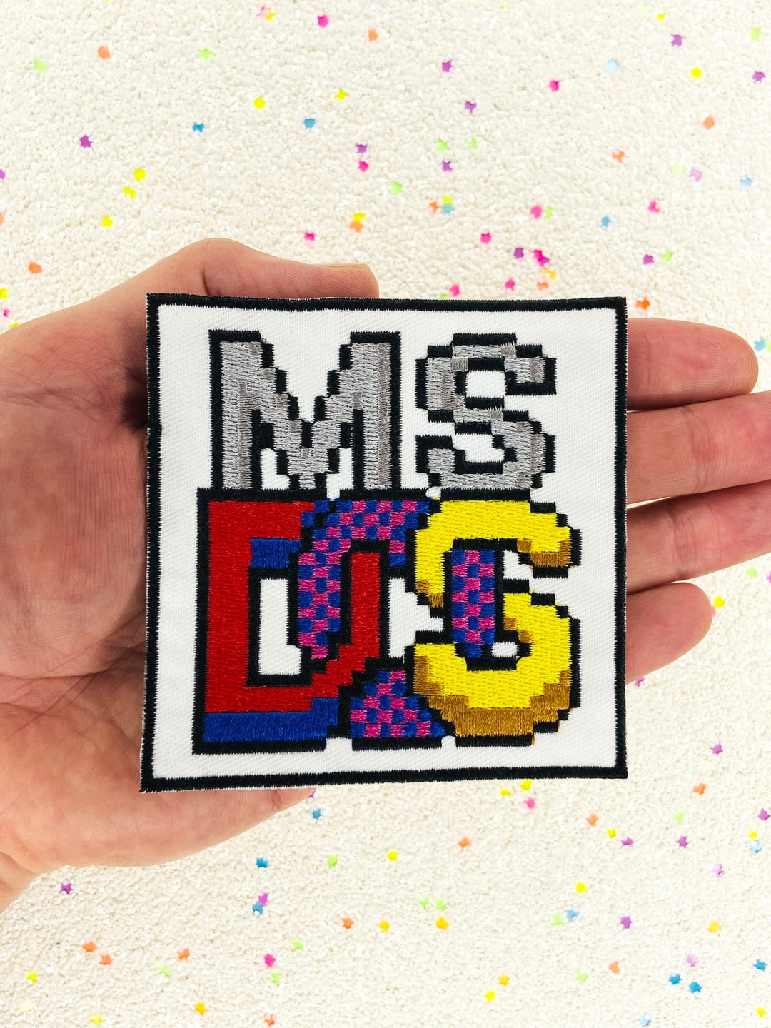 3.5" Vintage Desktop Computers MS DOS DIY Sew on Iron on Patch ...