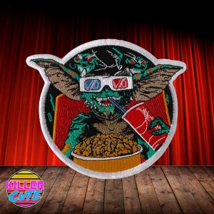 Gremlin Popcorn Movie Scene Iron on Patch: Spooky Nostalgic Gift - Etsy