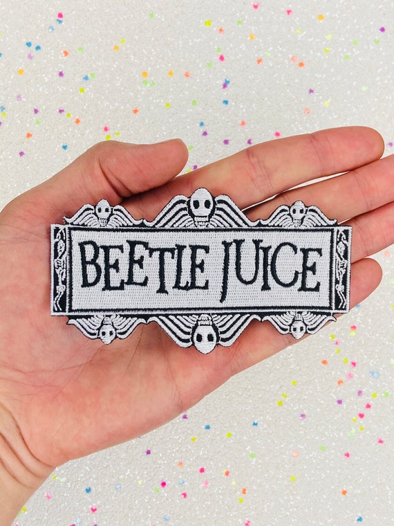 Beatle Juice Beetlejuice Character 4 Inches Wide Embroidered Patch ...