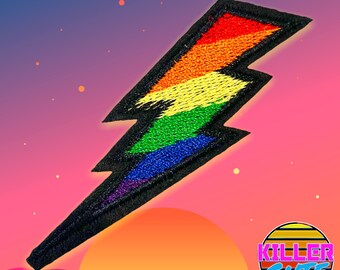 Rainbow Lightning Bolt - Etsy