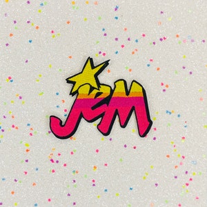 3.8" Truly Outrageous Jem and the Holograms Logo Iron on Patch ...