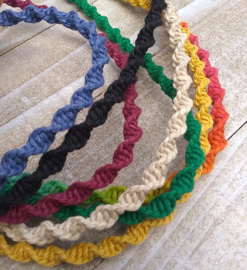 Hemp Choker Spiral Surfer Choker Beach Hemp Necklace Unisex - Etsy