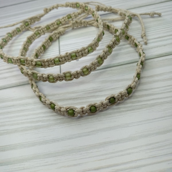Macrame Anklet - Etsy