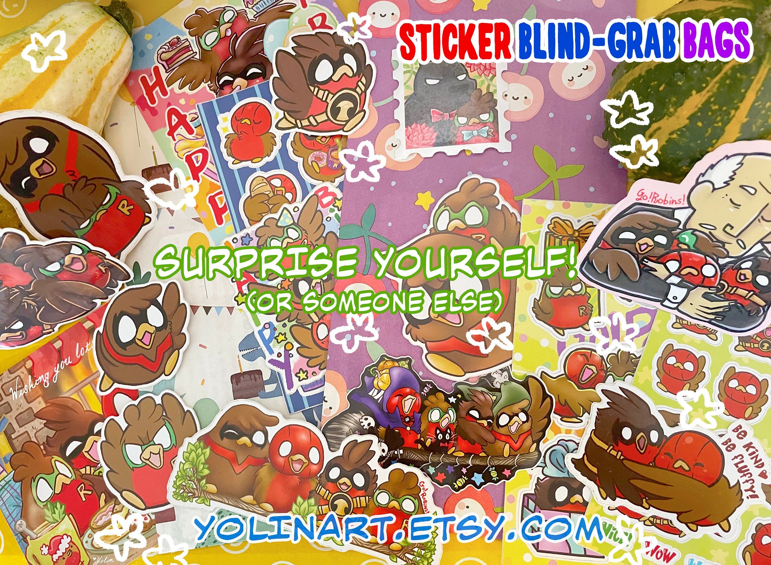 Sticker Blind-grab Bag: Gorobins / Surprise Pack black Friday / Cute ...