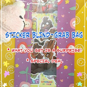Sticker Blind Grab Bag: Go!robins! / Surprise Pack! Black Friday / Cute ...