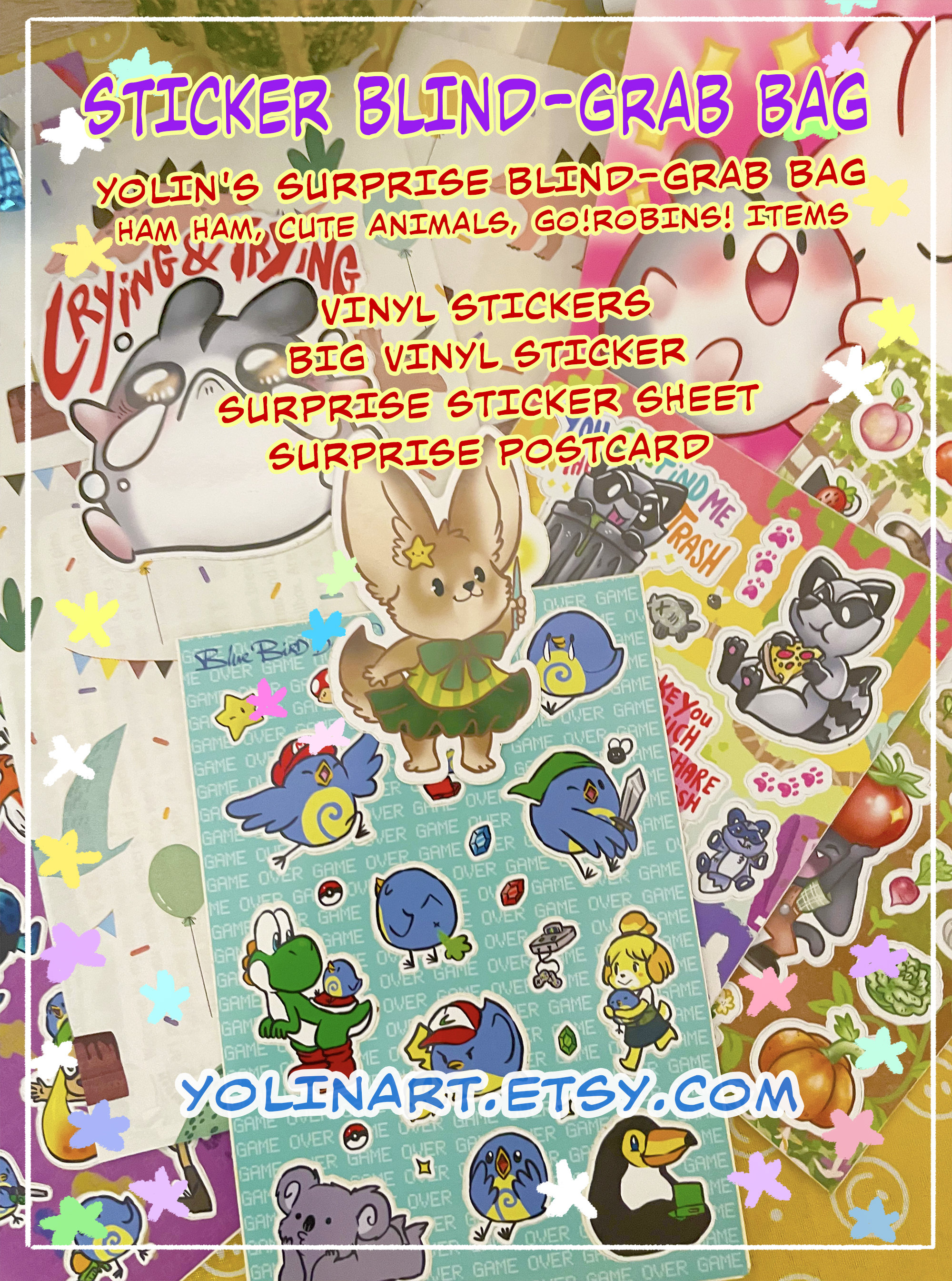 Sticker Blind-grab Bag: Gorobins / Surprise Pack black Friday / Cute ...