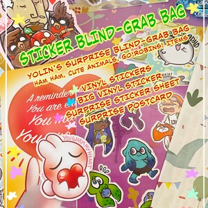 Sticker Blind Grab Bag: Go!robins! / Surprise Pack! Black Friday / Cute ...
