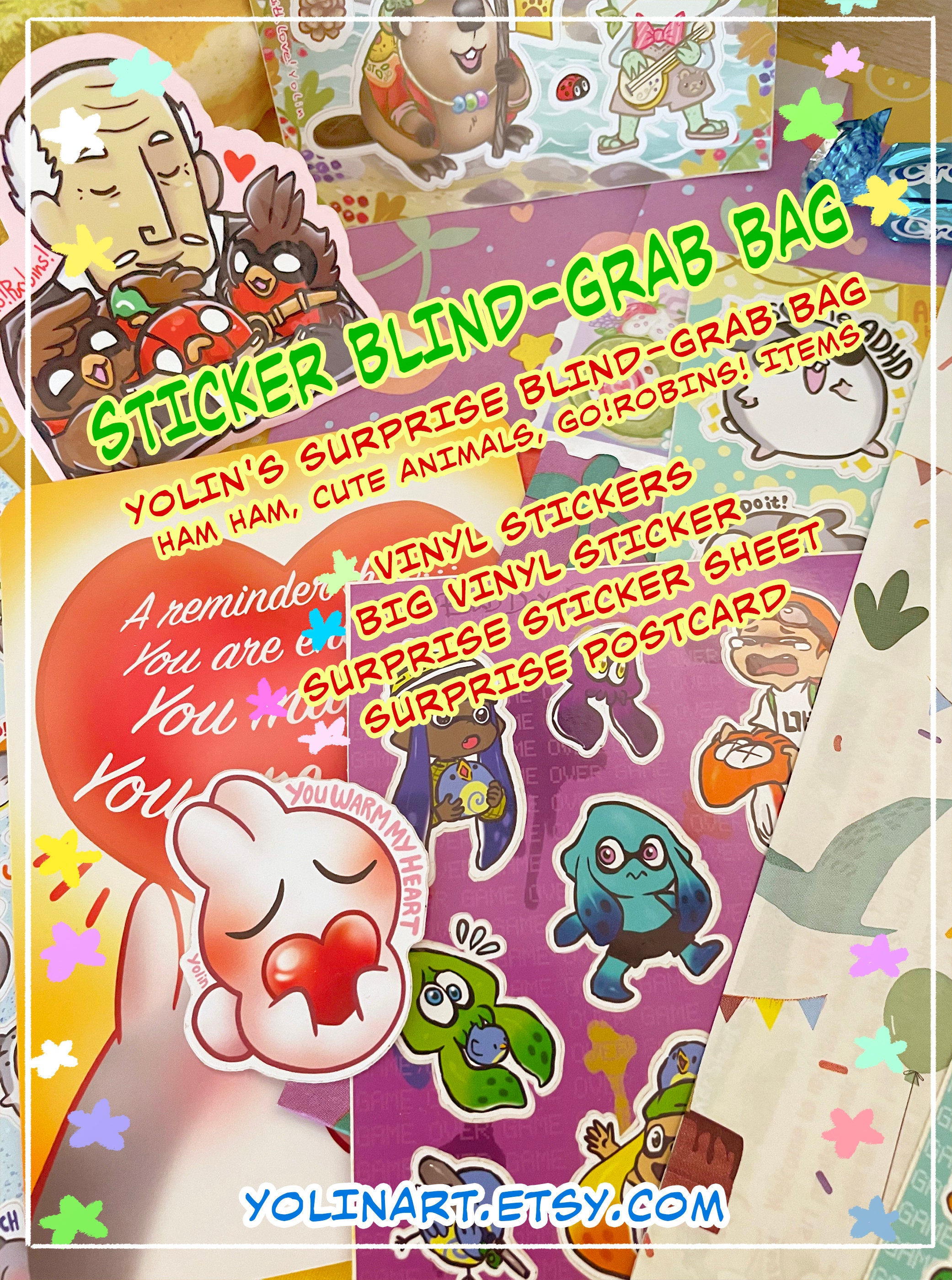 Sticker Blind-grab Bag: Gorobins / Surprise Pack black Friday / Cute ...