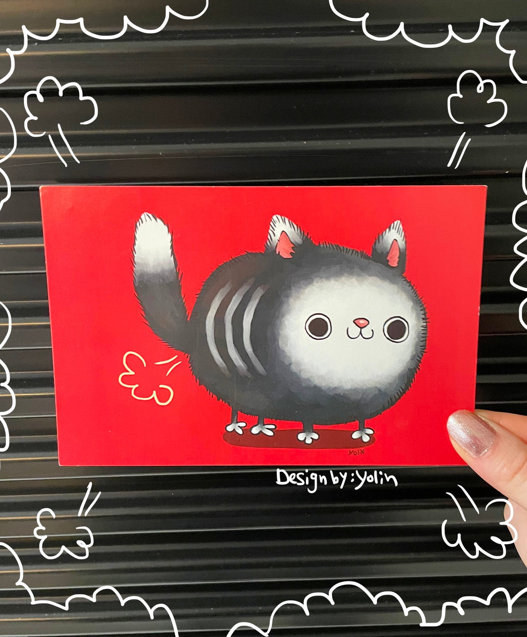 Postcard Happy Post Cards: Fart Cat - Etsy