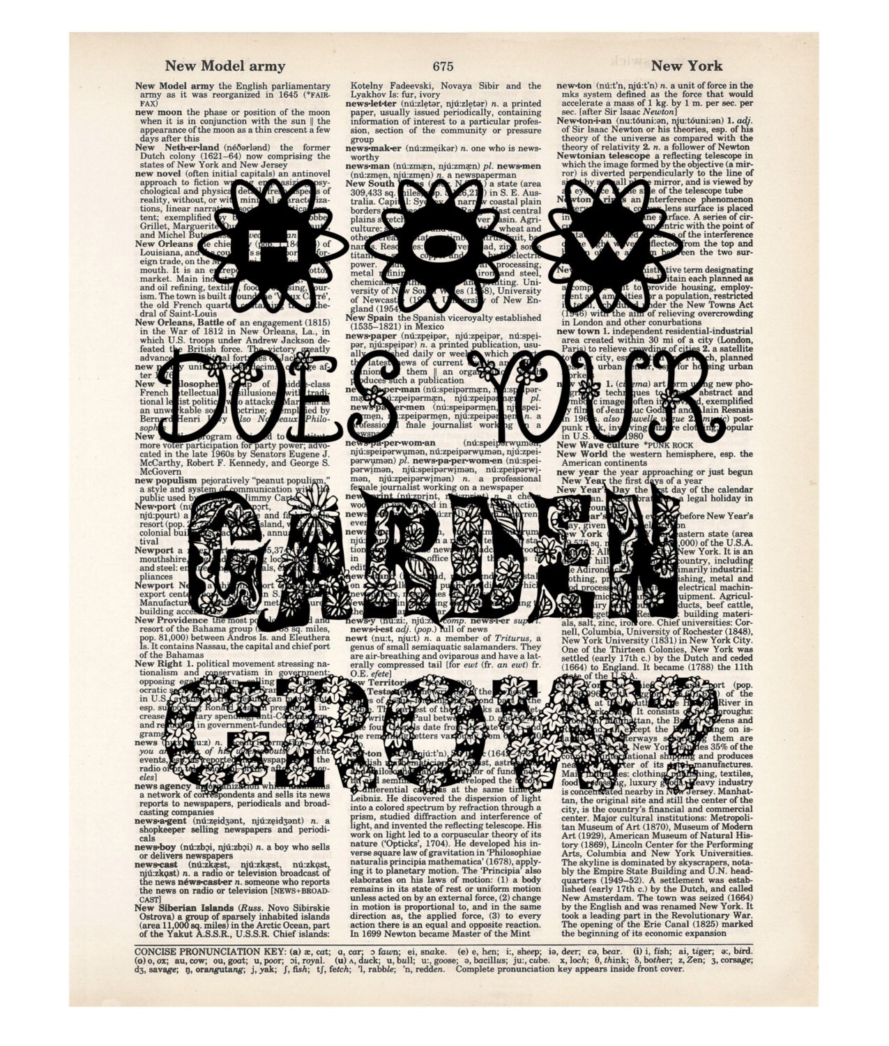 How Does Your Garden Grow - Nursery Rhyme - Gift for Child's Room - Etsy