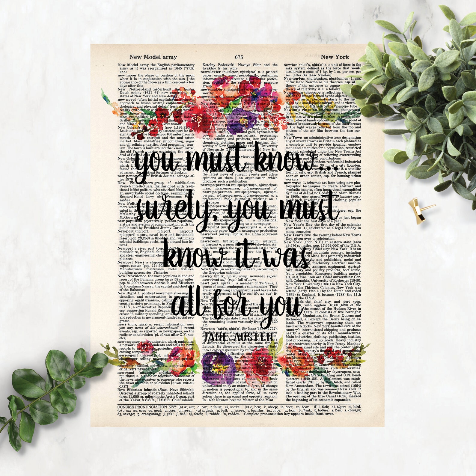 You Must Know Surely You Must Know It Was All for You - Jane Austen ...