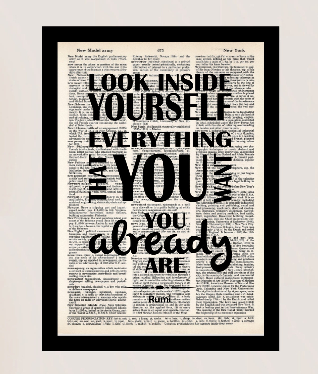 Look Inside Yourself Everything That You Want You Already Are - Rumi ...