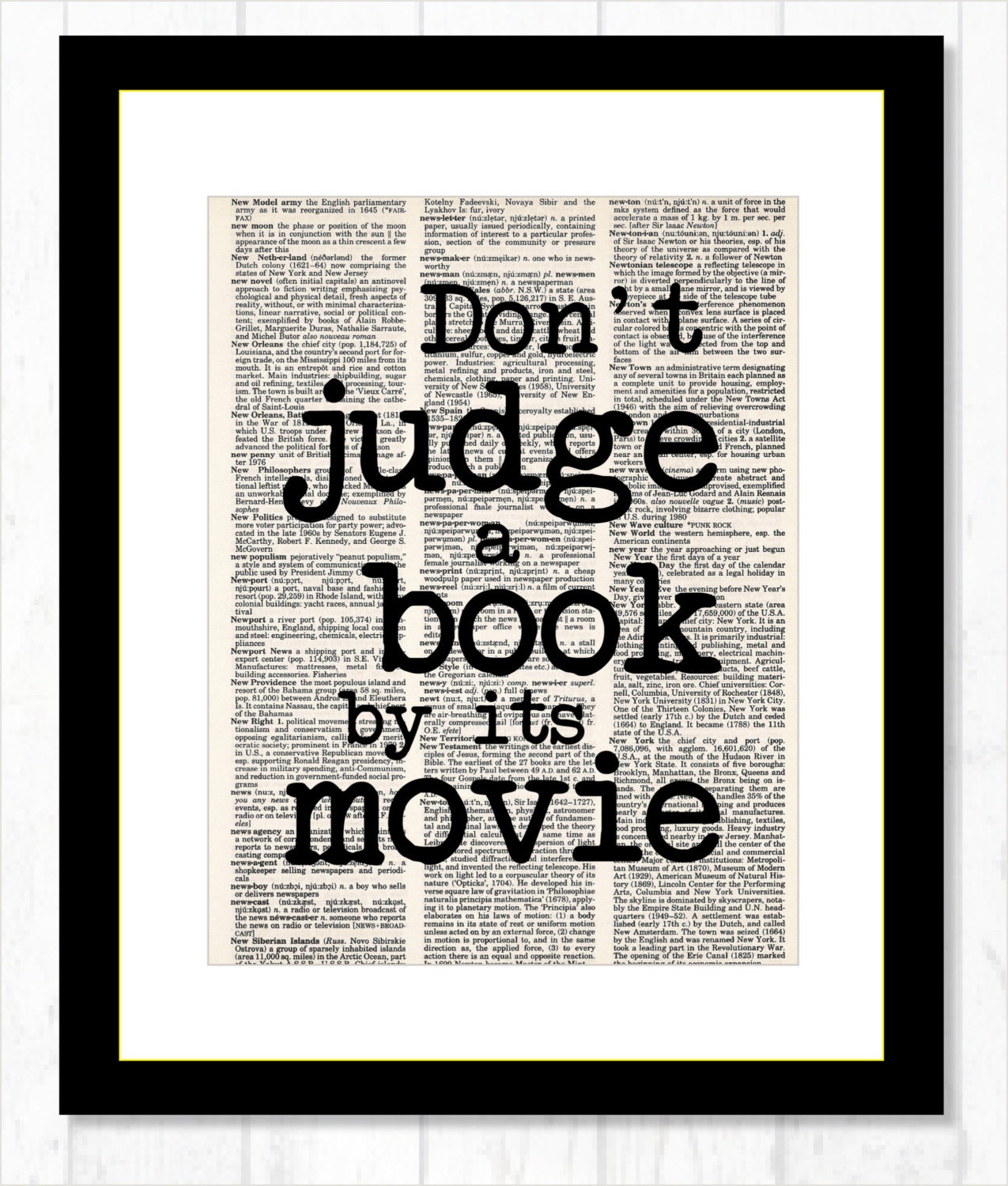 Don't Judge A Book by Its Movie Gift for Book Lover | Etsy