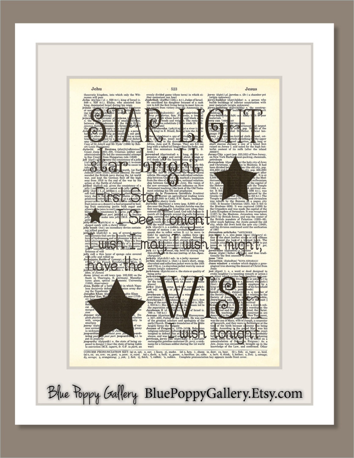Star Light Star Bright First Star I See Tonight Nursery | Etsy