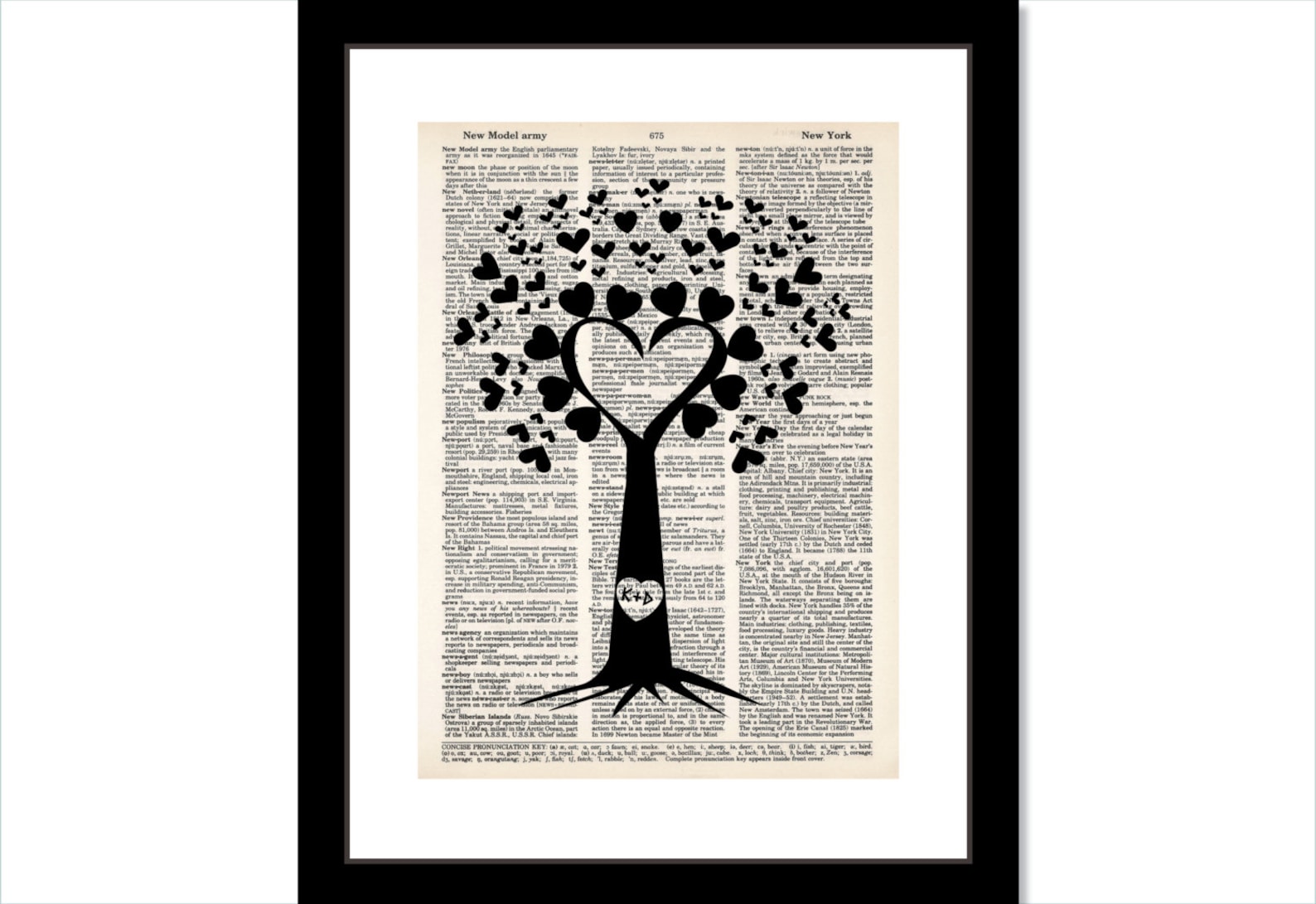 Personalized Initials Carved in Tree With Heart Leaves Custom - Etsy