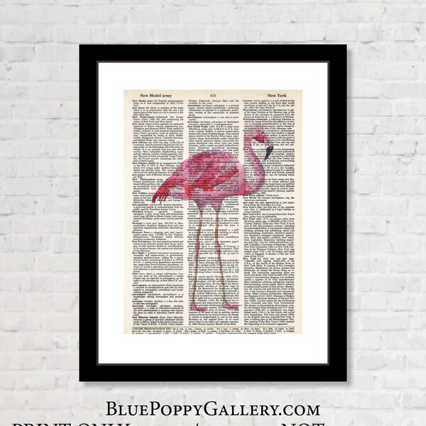 Pink Flamingo Print - Etsy