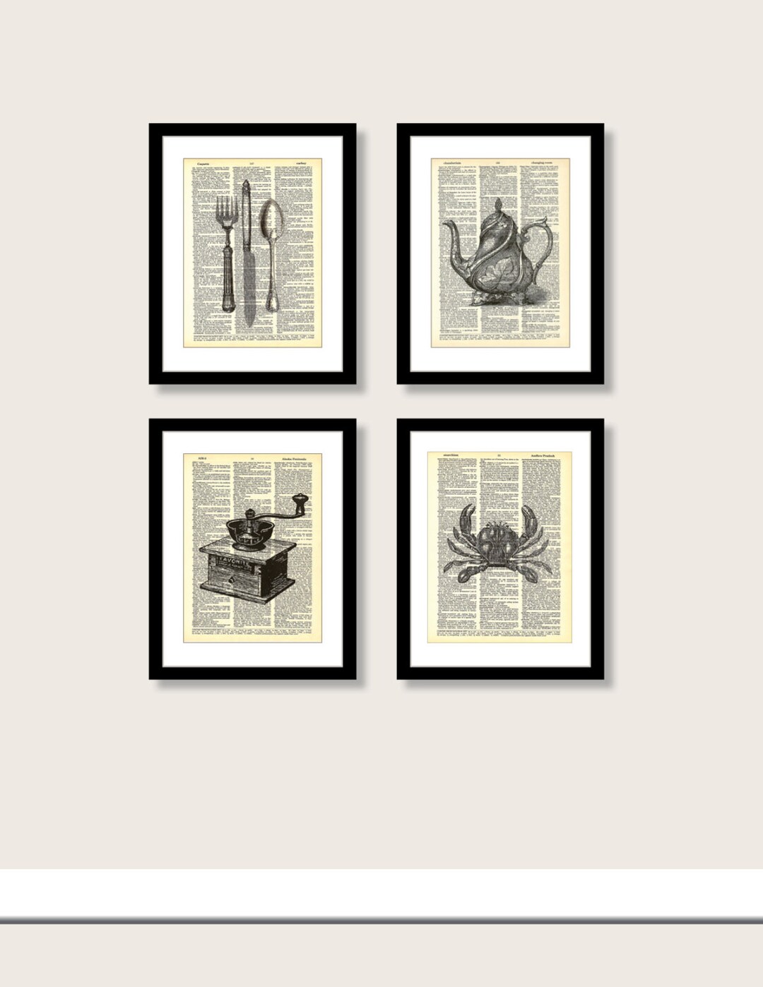 Dictionary Art Print VALUE PACK Your Choice of FOUR - Etsy