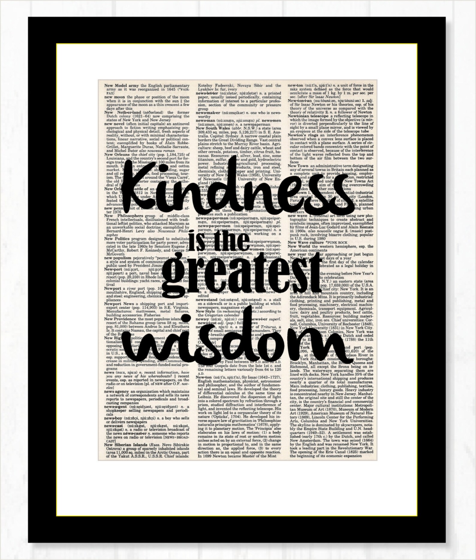Kindness is the Greatest Wisdom Inspirational Quote - Etsy