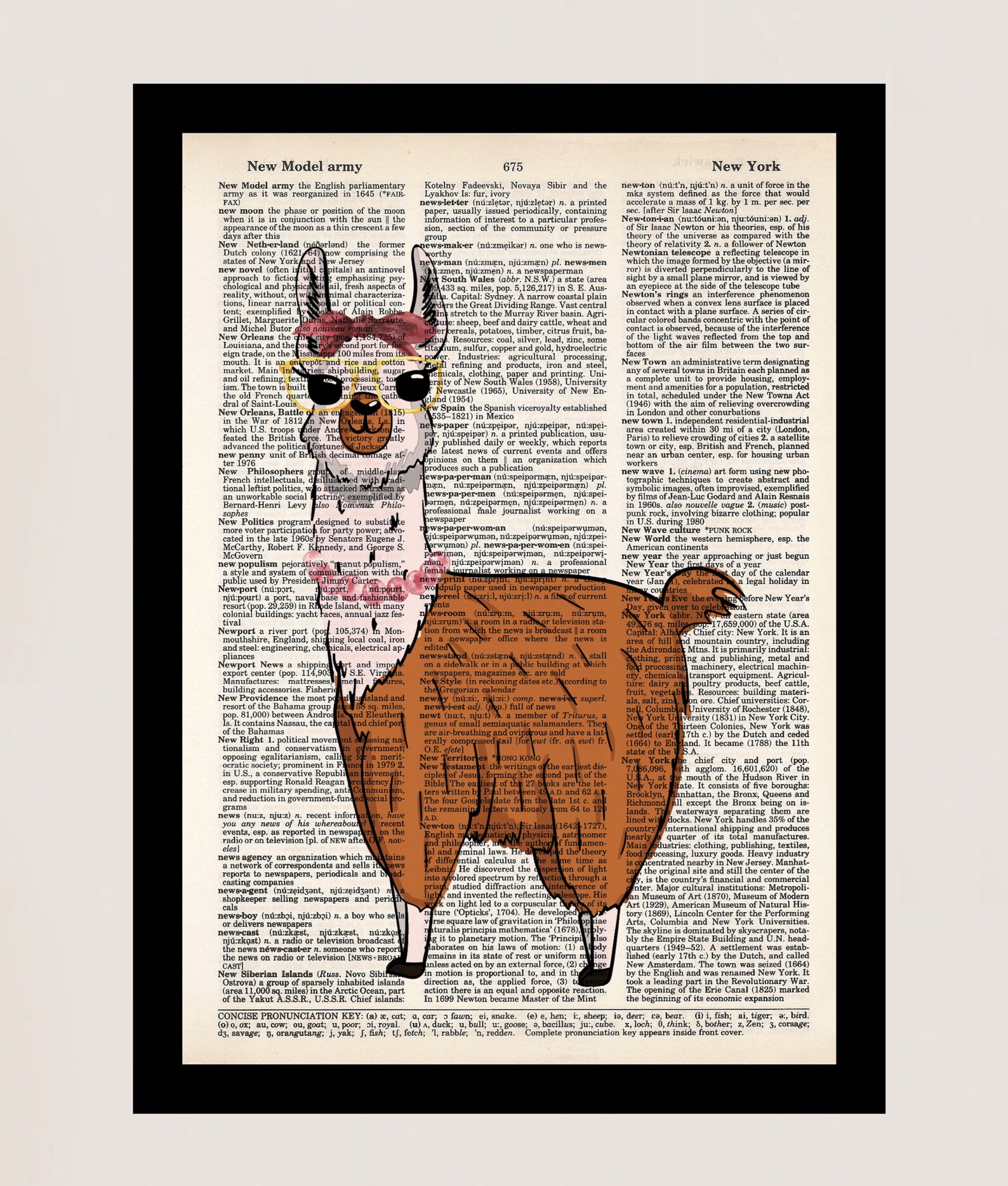 Llama Art Print Llama Print Llama Wall Art Llama in | Etsy