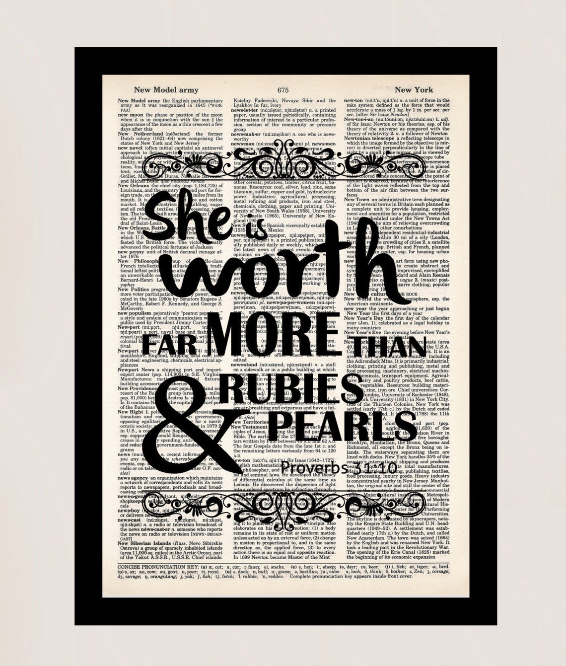 She Is Worth Far More Than Rubies And Pearls Proverbs 31 10 Etsy