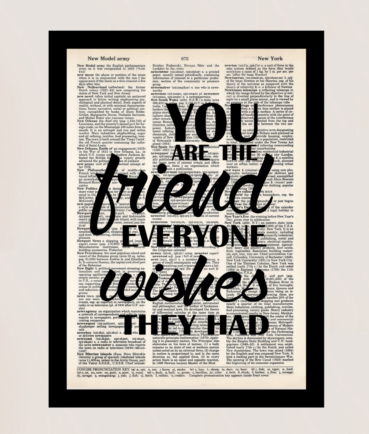 Best Friend Gift You Are The Friend Everyone Wishes They Had | Etsy