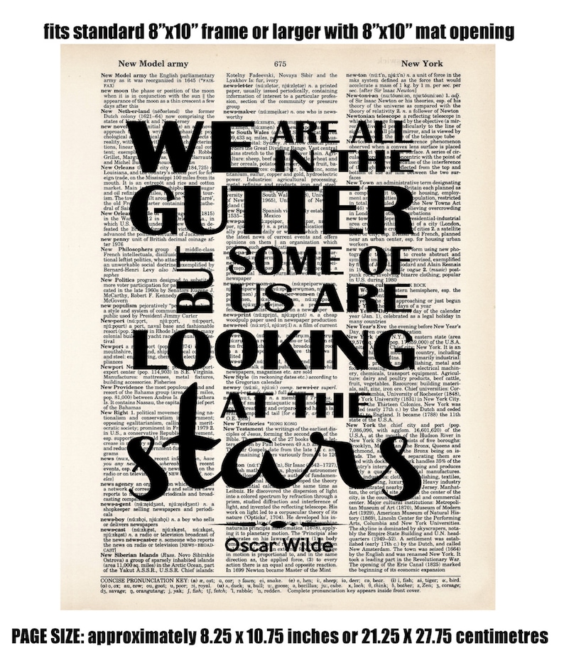 We Are All In The Gutter But Some Of Us Are Looking At The - Etsy España