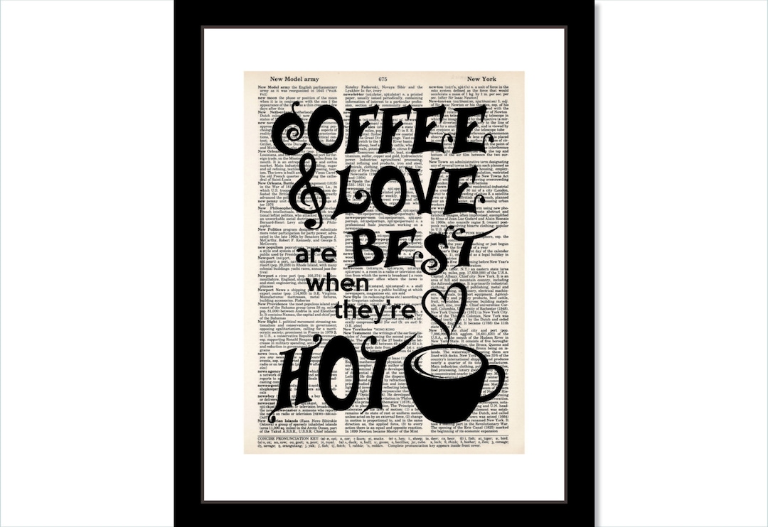 Coffee And Love Are Best When They're Hot Gift For - Etsy España