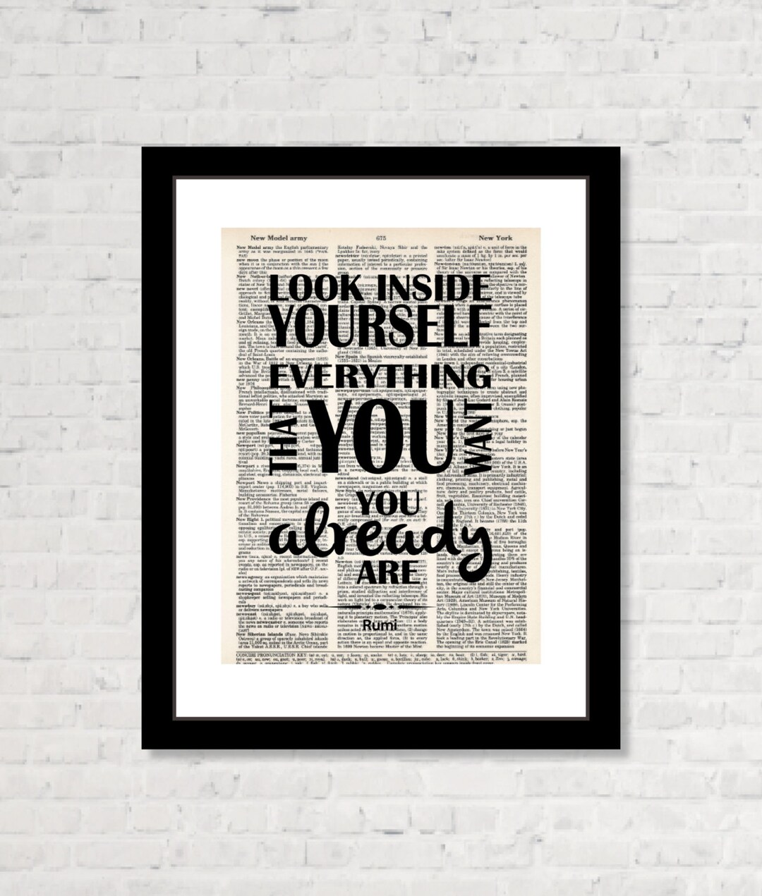 Look Inside Yourself Everything That You Want You Already Are - Rumi ...