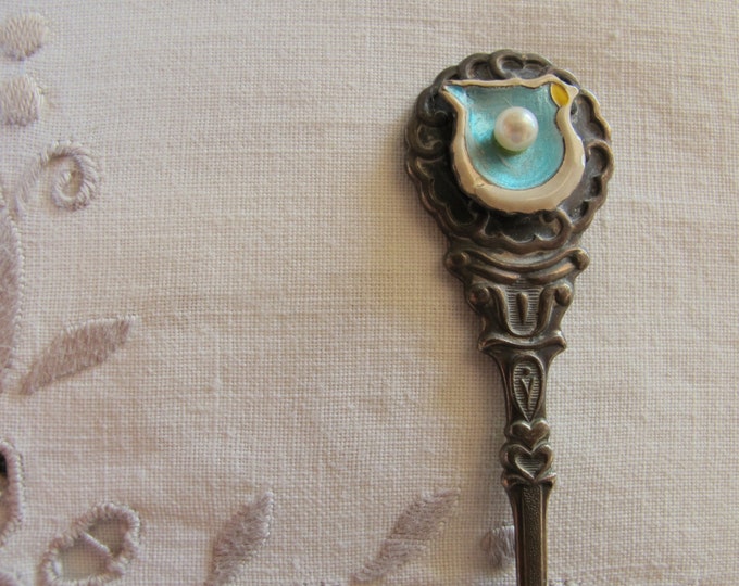 Mikimoto Pearl Island Souvenir Collector Spoon Vintage Toba Mie Japan ...
