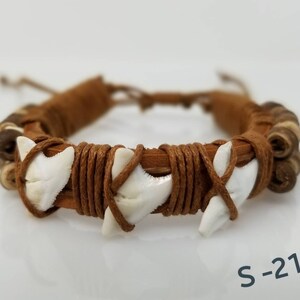 Shark Bracelet Shark Tooth Bracelet Shark Teeth Bracelet Surfer ...