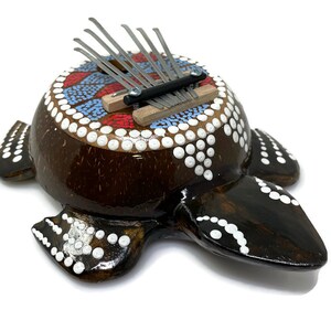 Karimba Thumb Piano 7 Keys Coconut Shell TURTLE Musical Kalimba ...
