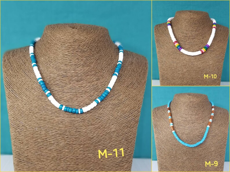 White Puka Shell Necklace Handmade White Necklace Puka | Etsy