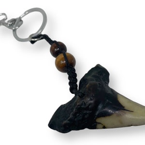 Handcrafted Shark Tooth Resin Keychain - Perfect Beach Souvenir ...
