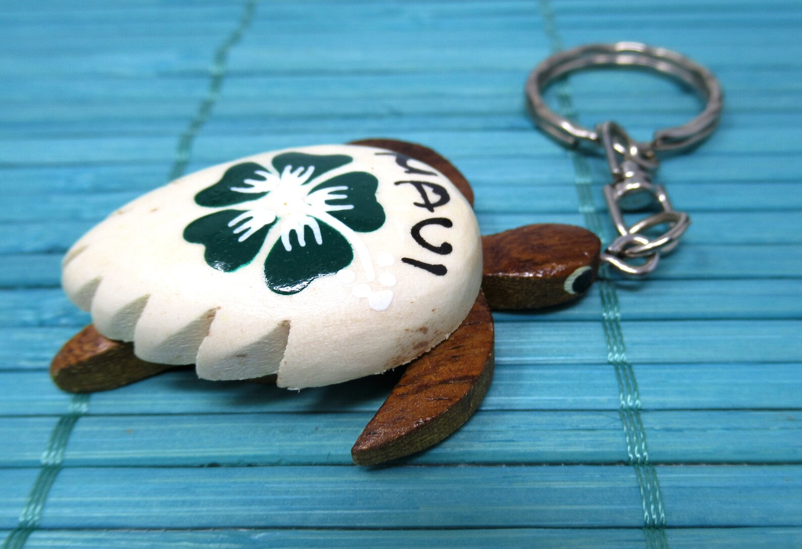 Sea Turtle Keychain Turtle Handcarved Wood Keychain Turtle | Etsy