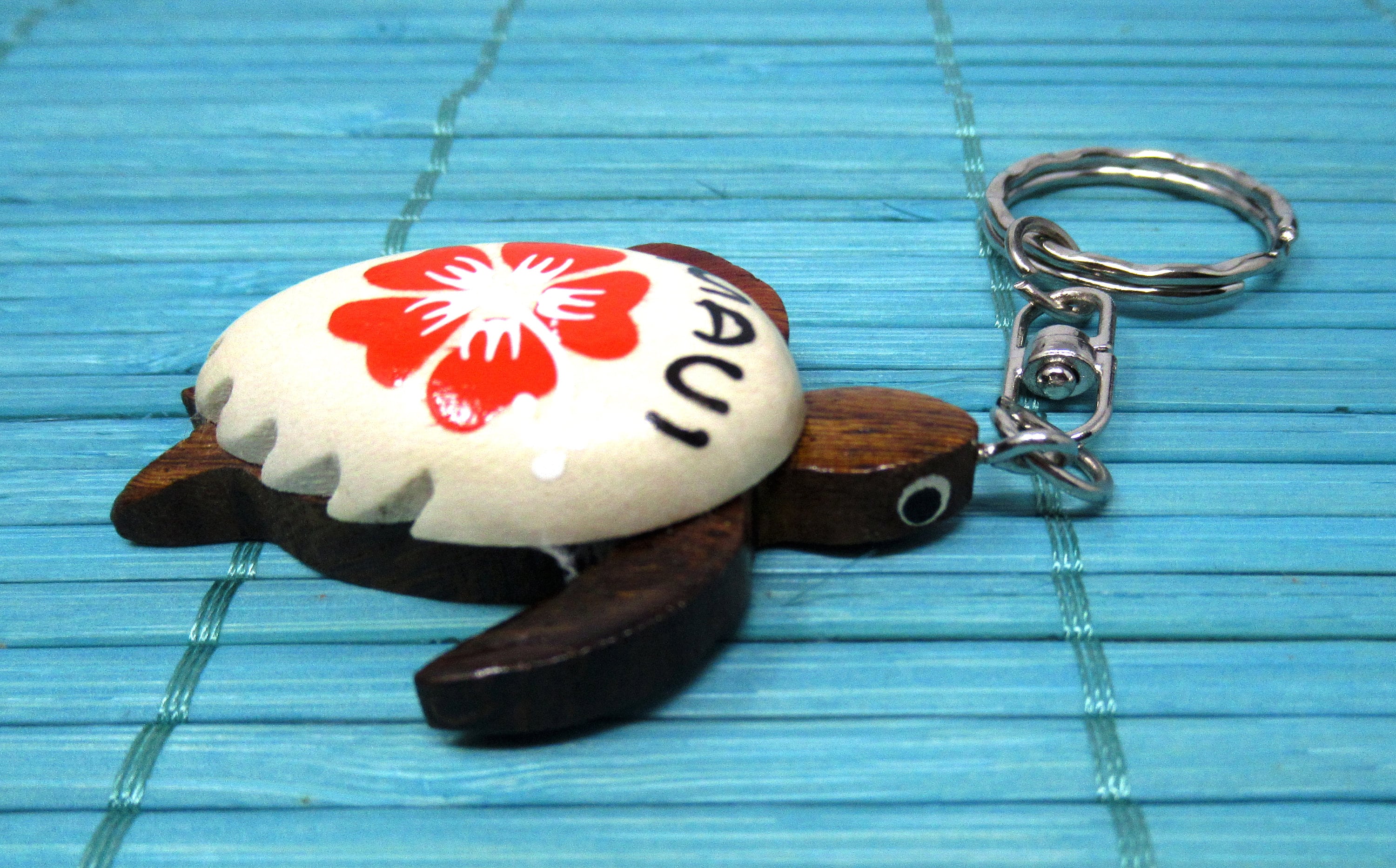 Sea Turtle Keychain Turtle Handcarved Wood Keychain Turtle | Etsy