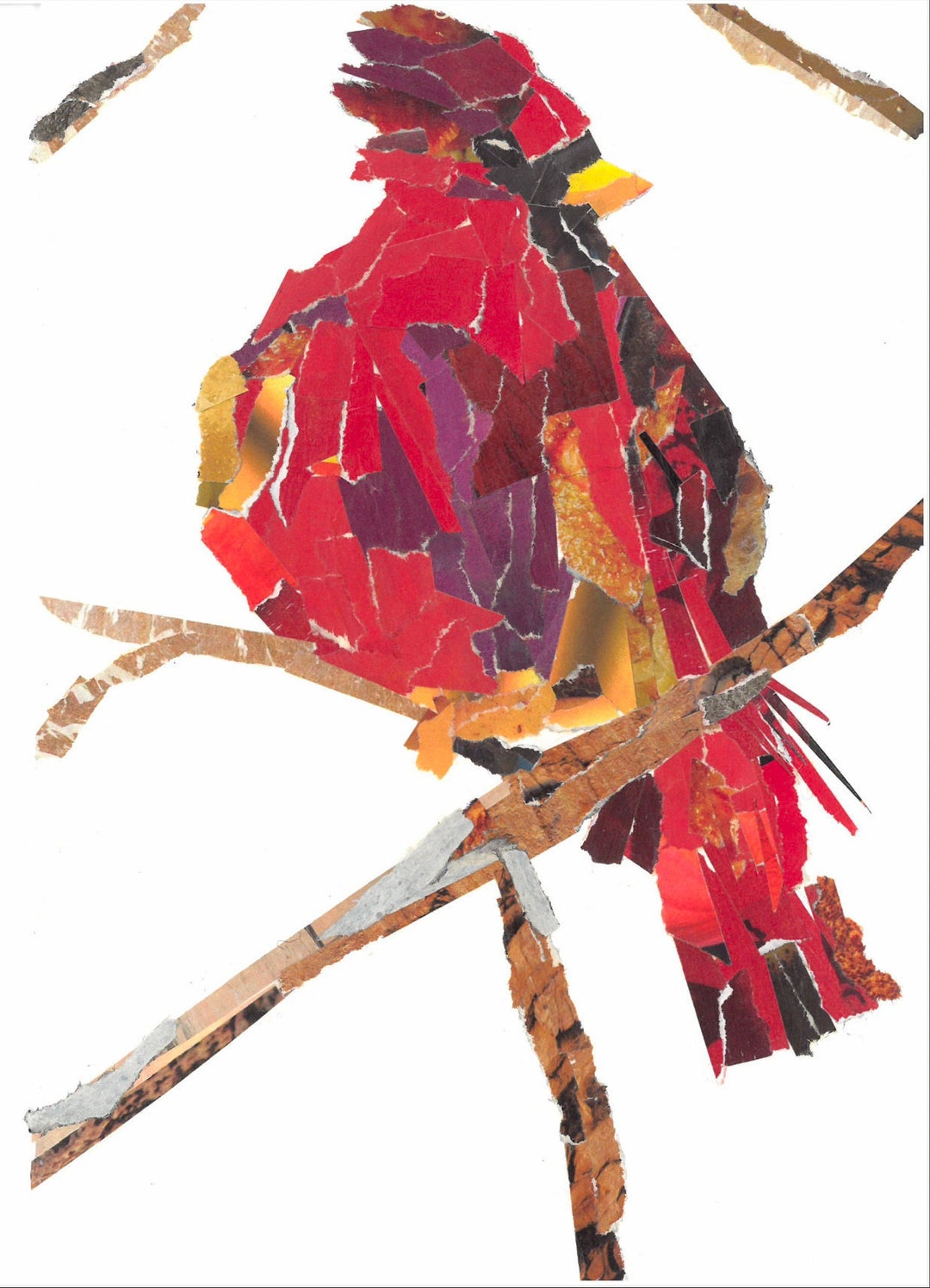 Limited Edition Birds Tear Art Prints 6x8.5 - Etsy