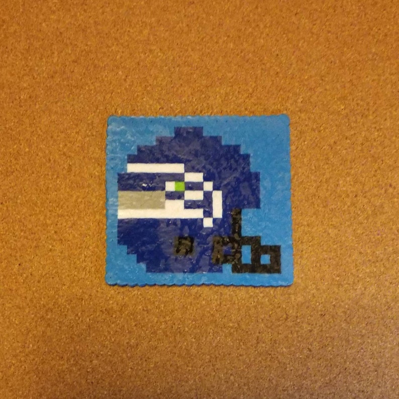 NFL 8-bit Helmet Perler Coaster - Etsy