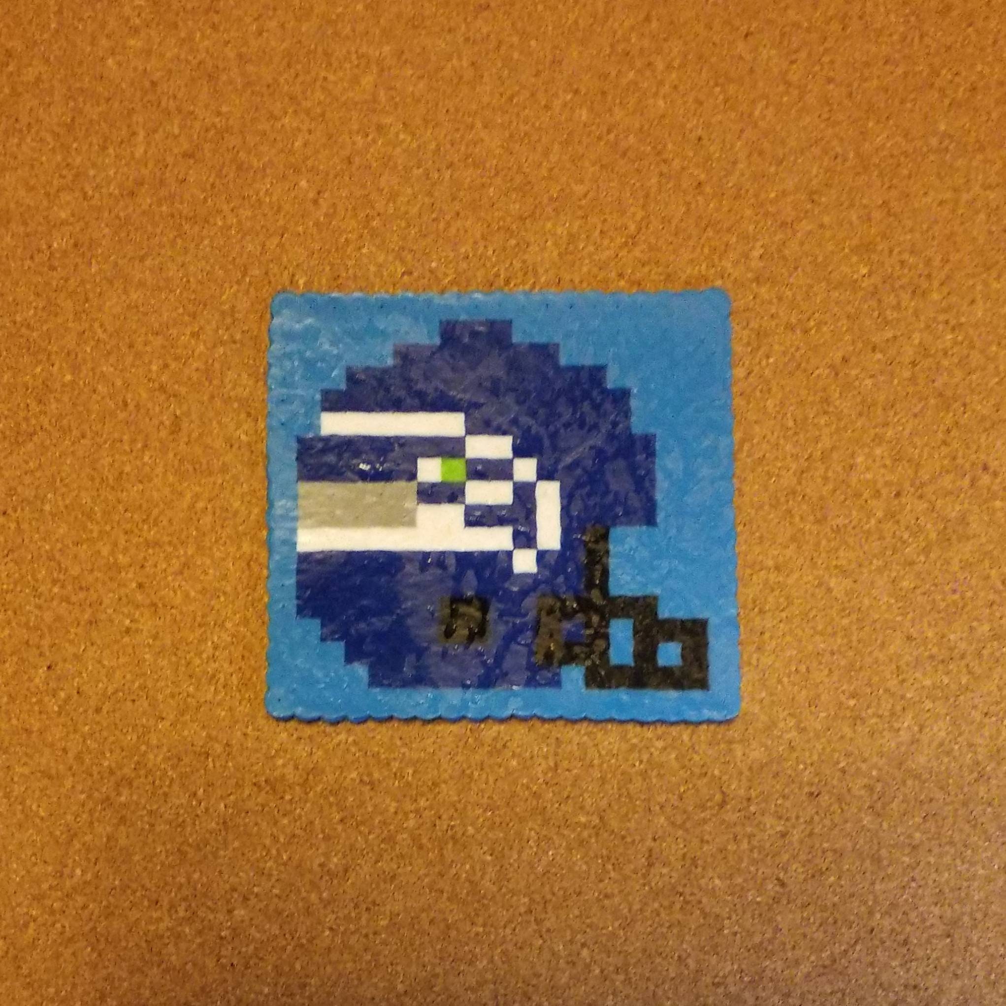NFL 8-bit Helmet Perler Coaster - Etsy