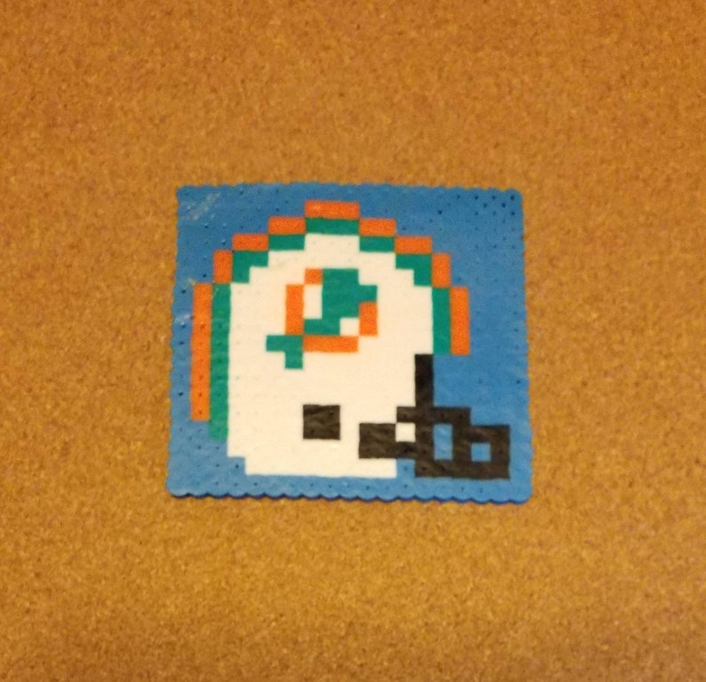 NFL 8-bit Helmet Perler Coaster - Etsy