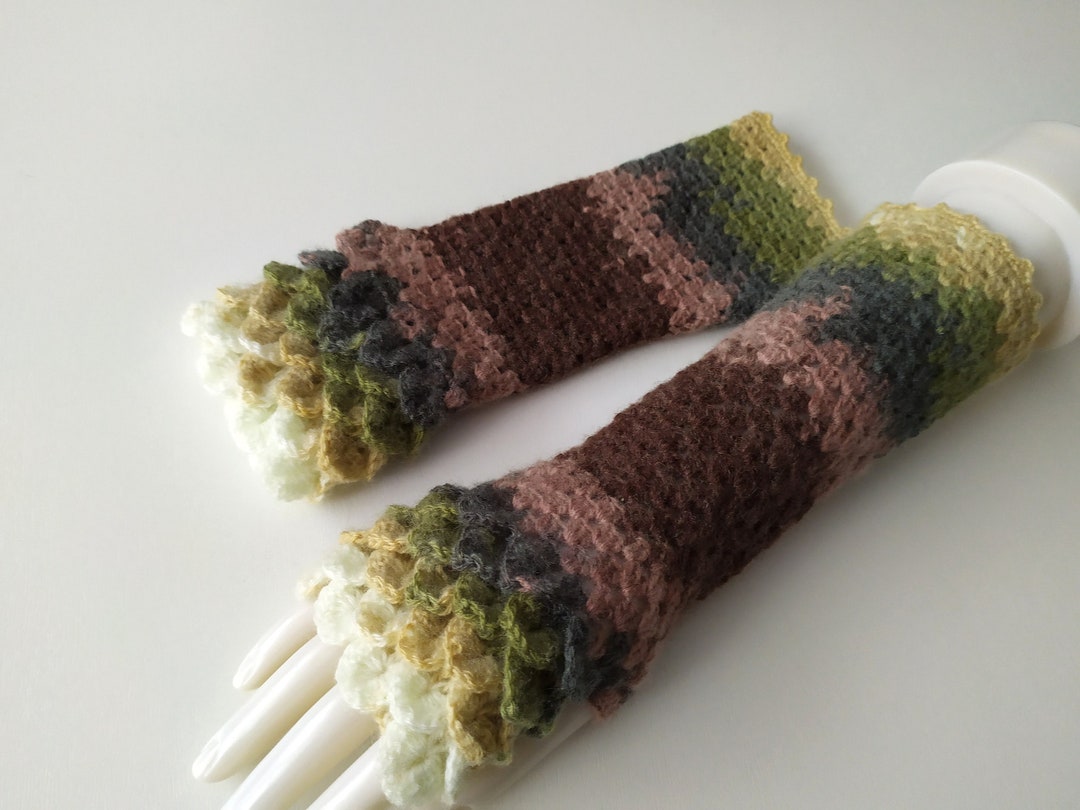 Dragon Scale Gloves Fingerless Gloves Arm Warmers Womens Gloves Winter ...