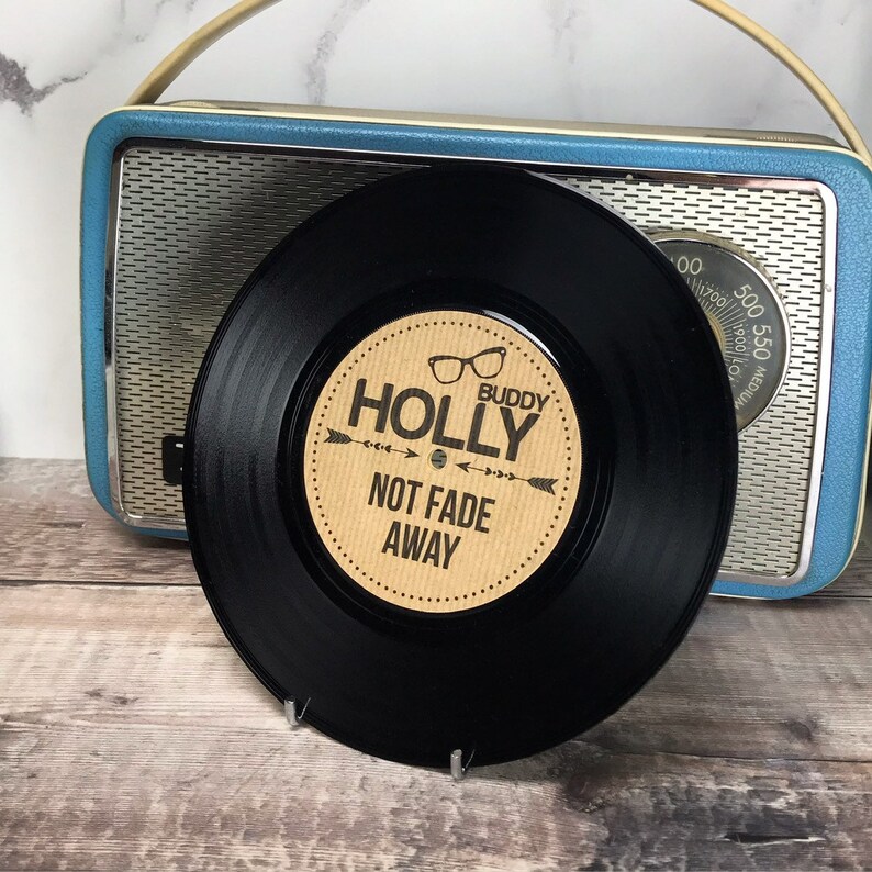 REAL 7" Vinyl Record Wedding Table Numbers/ Names - Rustic Kraft Vinyl ...
