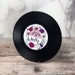 REAL 7" Vinyl Record Wedding Table Numbers/ Names - Floral Vinyl Record ...