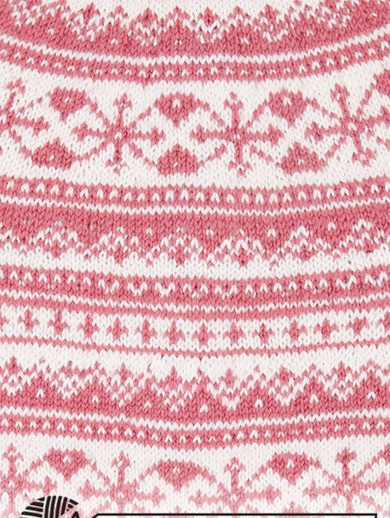 Fair Isle Sweater With Round Yoke and Nordic Pattern in DROPS Karisma ...