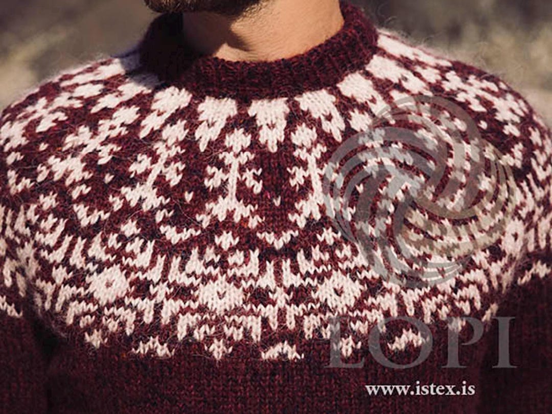 Lopapeysa Authentic Icelandic Sweater Made of Pure Icelandic Lopi Yarn ...