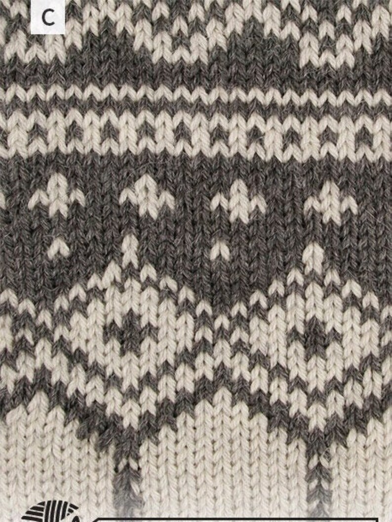Fair Isle Sweater With Round Yoke and Nordic Pattern in DROPS | Etsy
