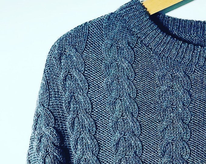 INSTANT DOWNLOAD PDF Knitting Pattern for Women's Cable Sweater ...