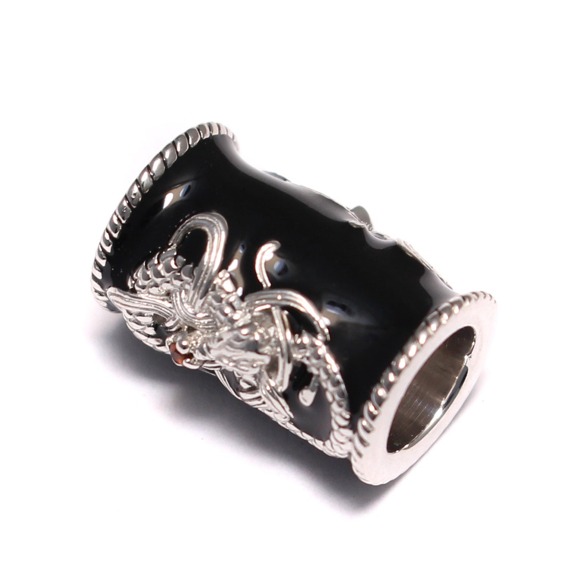Beard Bead 925 Sterling Silver With Garnet, 5 Mm Diameter, Dreadlock ...