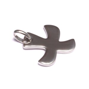 Taizé Cross Pendant 925 Sterling Silver Rhodium-plated - Dove Cross ...
