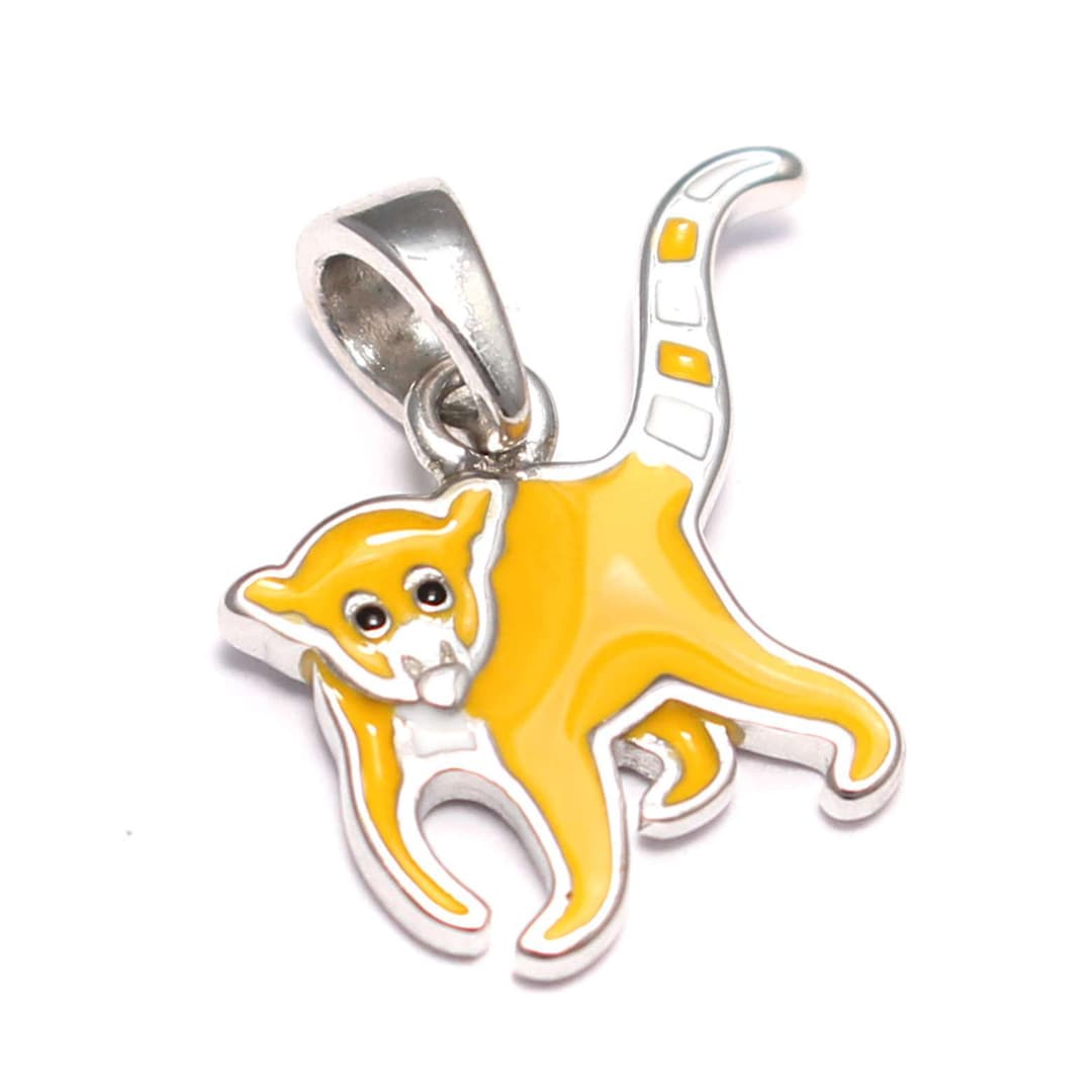 Lemur Pendant 925 Sterling Silver, Lemur Pendant Silver, Children's ...
