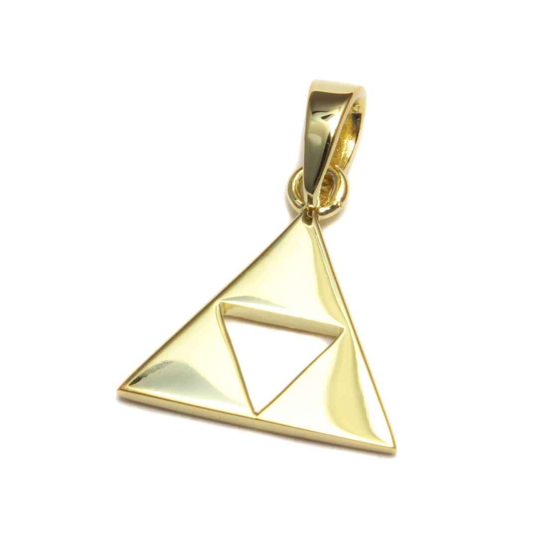 Geek Gaming Pendant 925 Sterling Silver Zelda Charm Triforce Jewelry ...